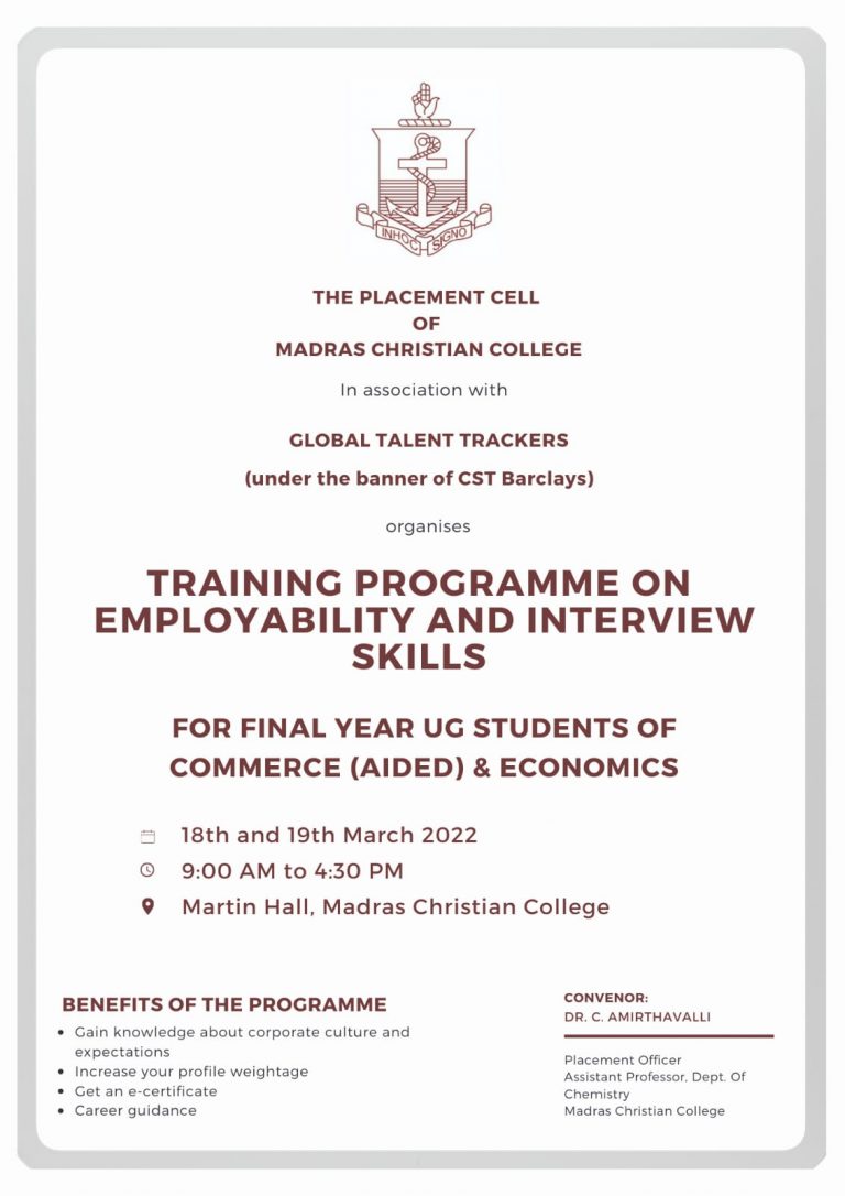 Placement Cell - Welcome to MCC