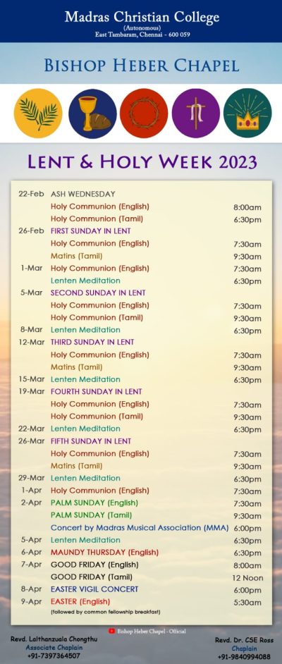 Bishop Heber Chapel - Welcome to MCC