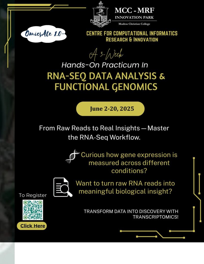 Centre for Computational Informatics, MCC-MRF Innovation Park - Summer ...